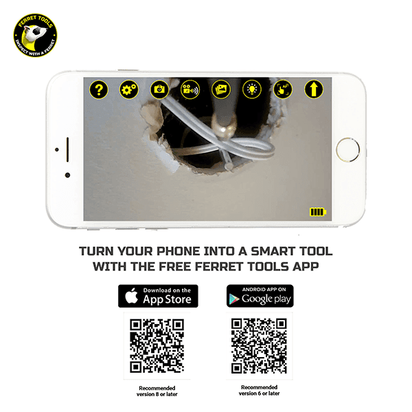 Ferret Pro - Multipurpose Wireless Inspection Camera and Cable Pulling ...