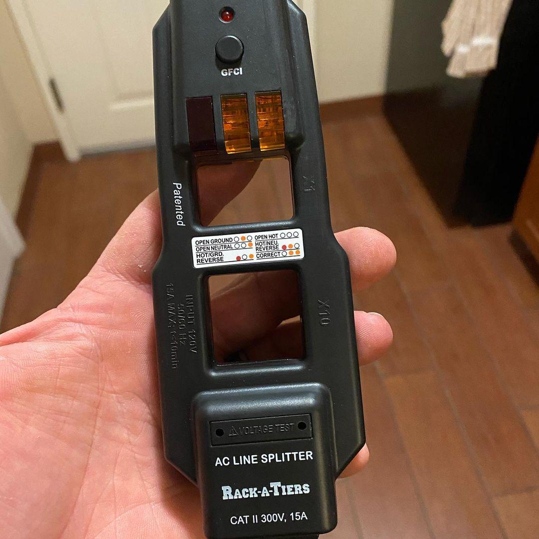 AC Line Splitter with GFCI Tester - Rack-A-Tiers Since 1995