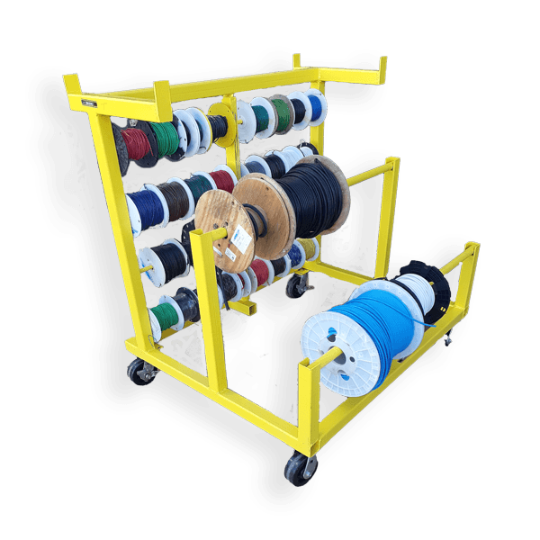 Wire Spool Racks and Cable Reel Stands | Rack-A-Tiers