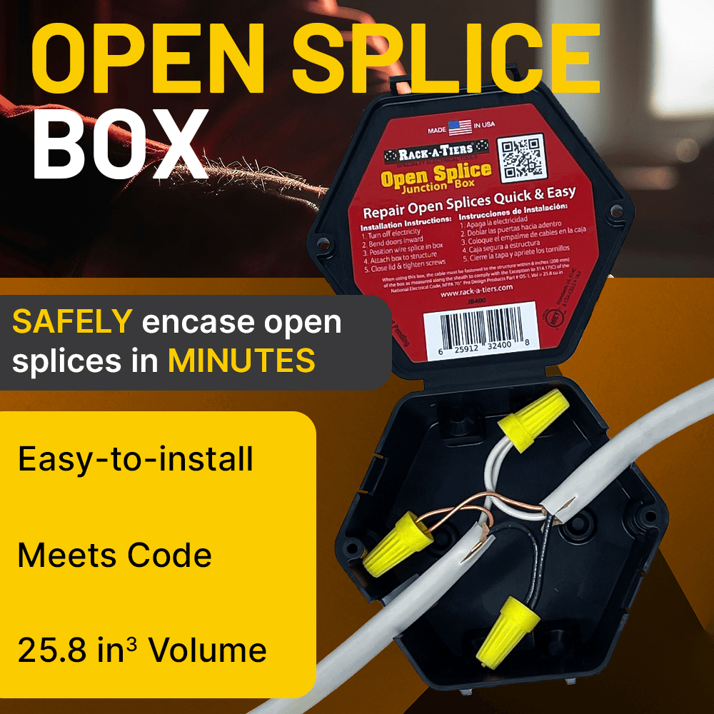 Open Splice Junction Box - Rack-A-Tiers Since 1995