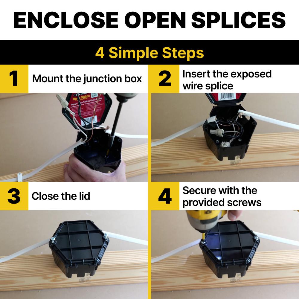 Open Splice Junction Box - Rack-A-Tiers Since 1995