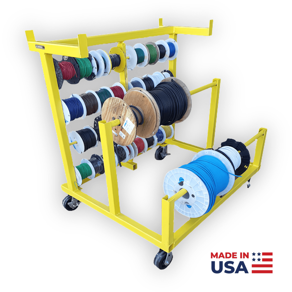 Wire Spool Racks and Cable Reel Stands | Rack-A-Tiers
